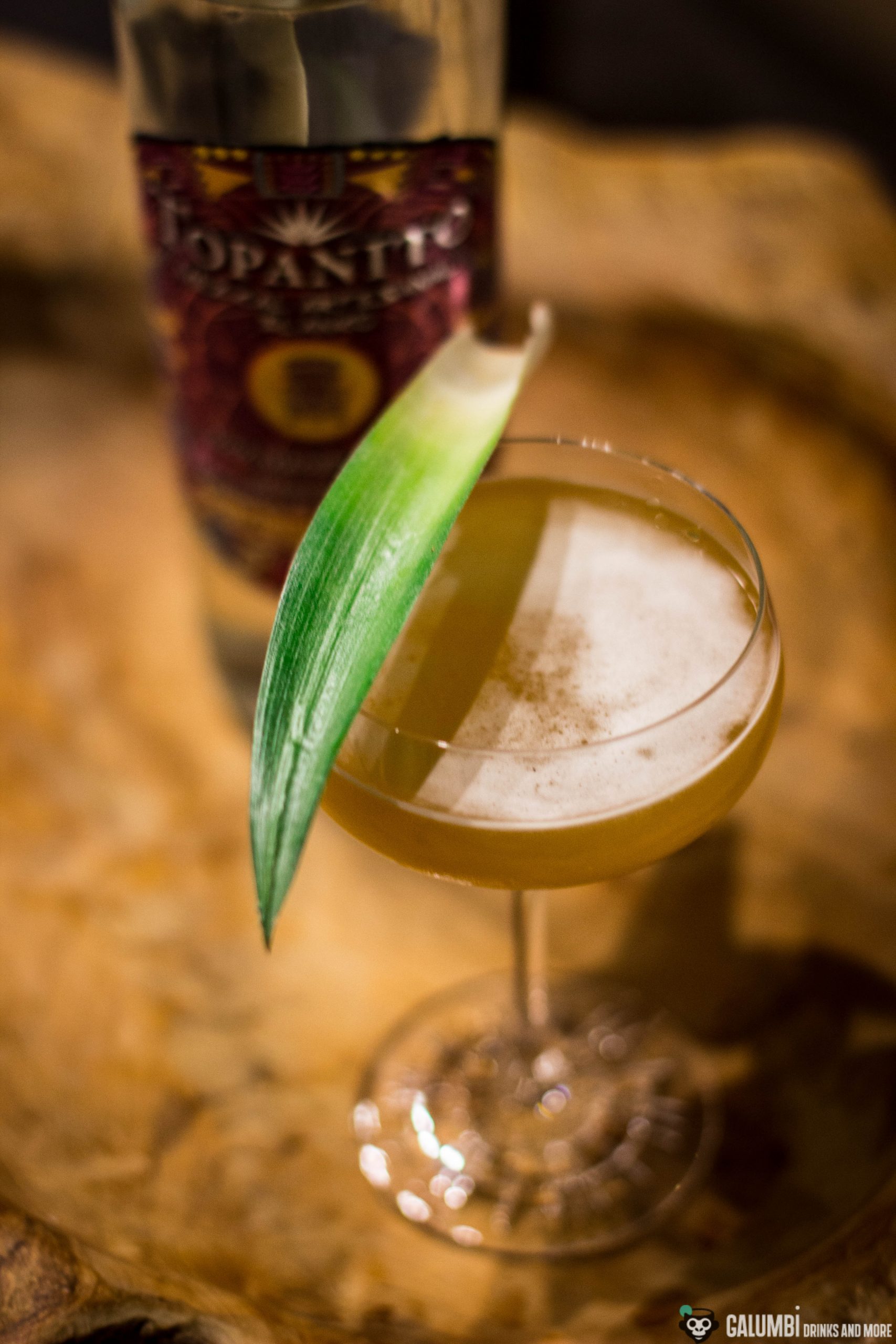 Topanito Mezcal Artesanal Blanco 52% and the Bittered Piña Mezcalita ...